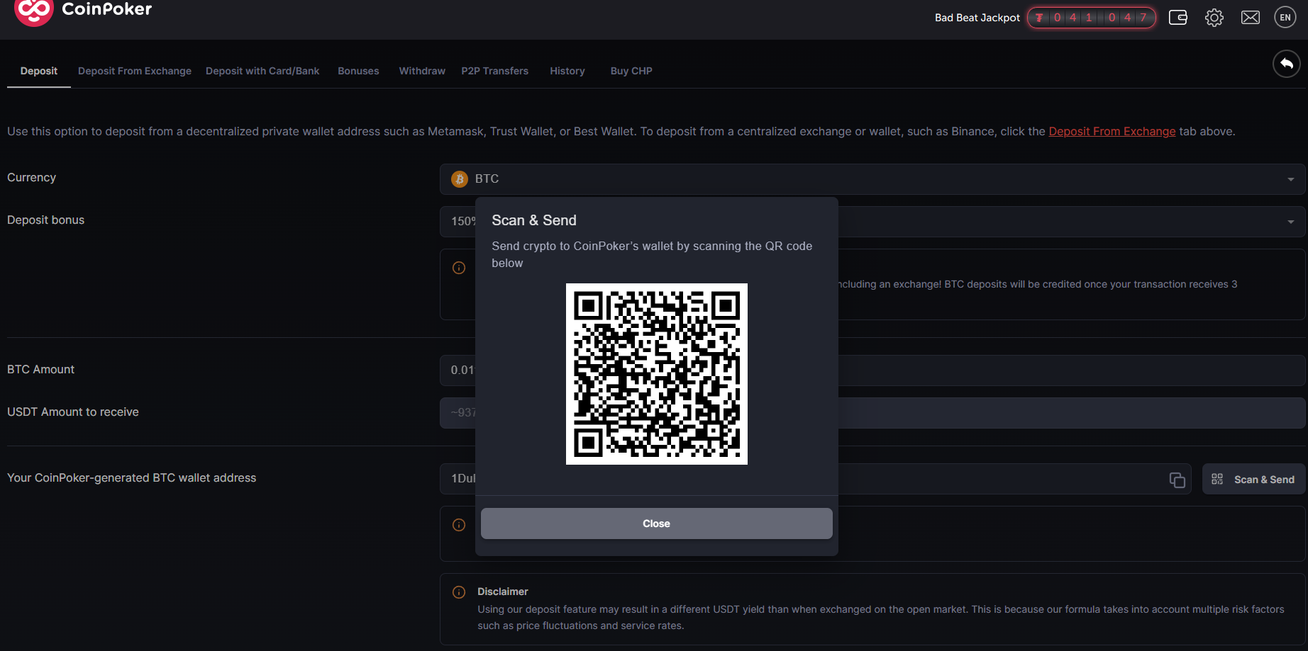 [APP UPDATE] BTC Deposits and Simplified Wallet Verification - Coin Poker