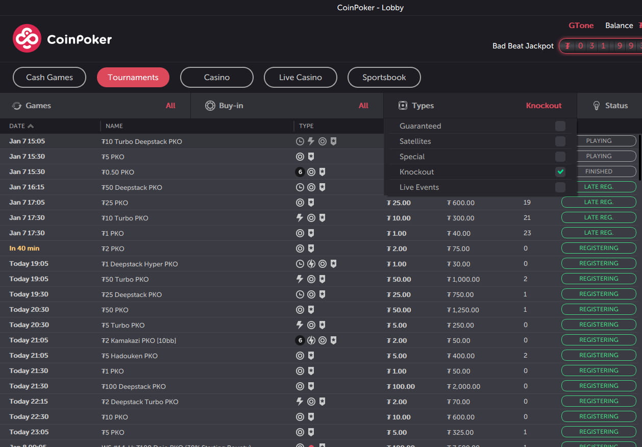 PKO Poker: Guide to Progressive Knockout MTTs | CoinPoker