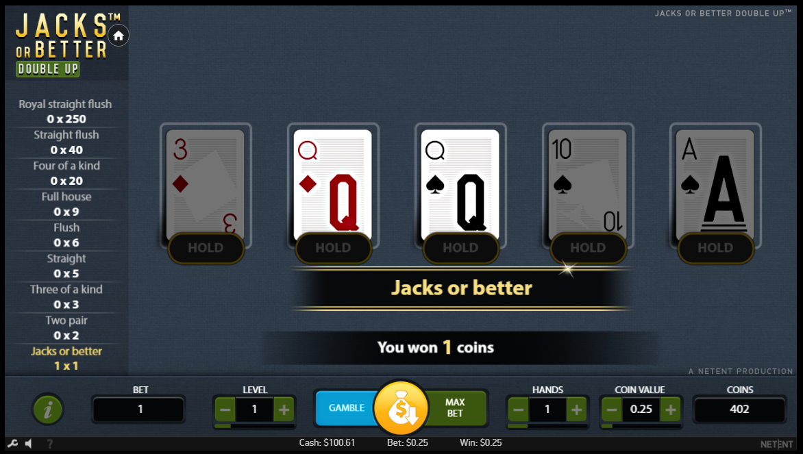 Play Jacks or Better Poker at CoinPoker
