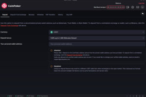 Deposits and Withdrawals - CoinPoker